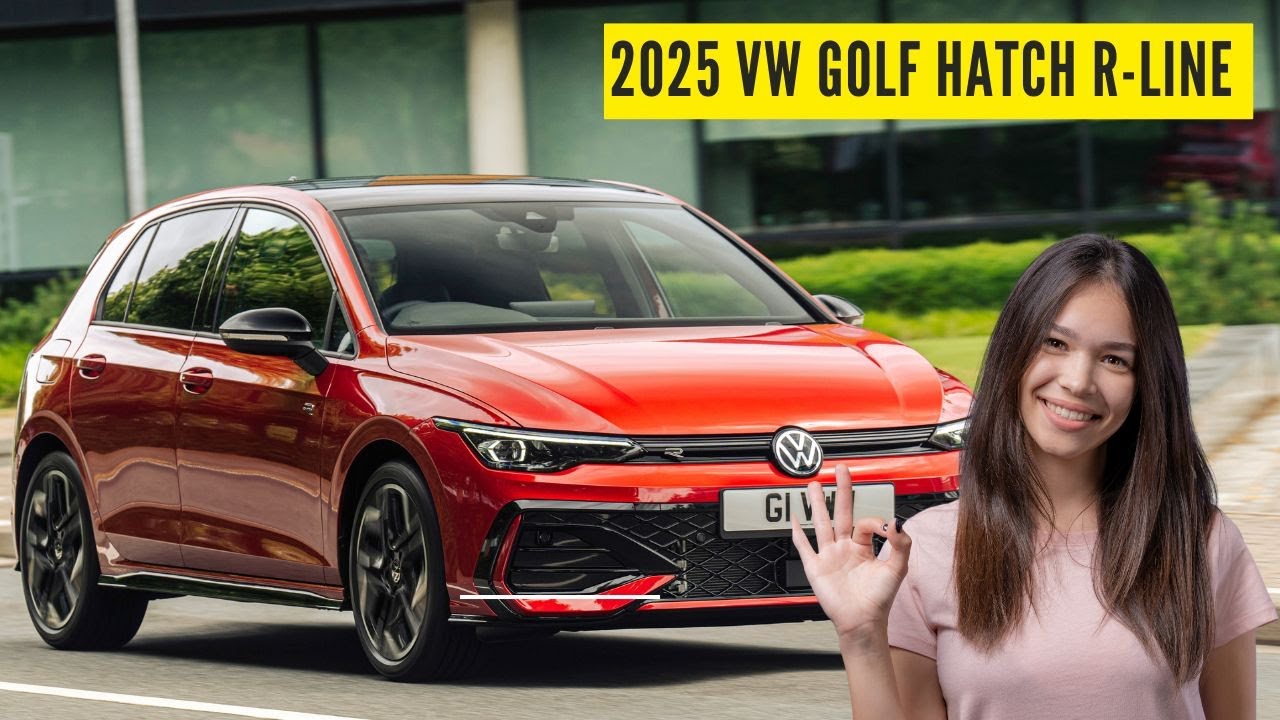 VW golf hatch r-line 2025 | Kings Red Metallic - YouTube