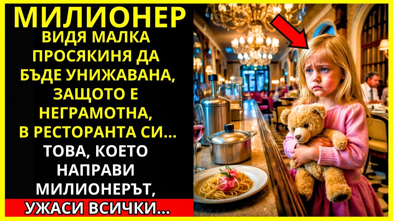 Милионер видя малко просяче да бъде унижавано в ресторанта му, защото ...