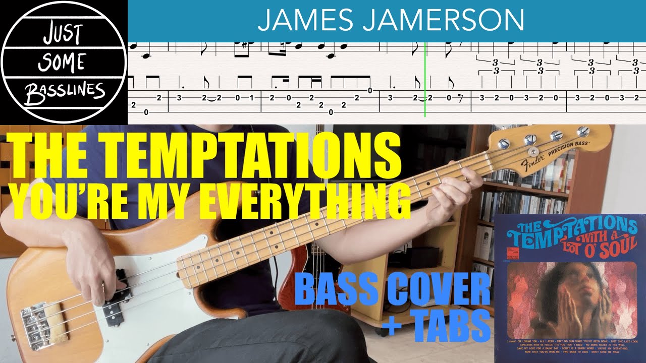James Jamerson // The Temptations - You're My Everything // BASS COVER ...