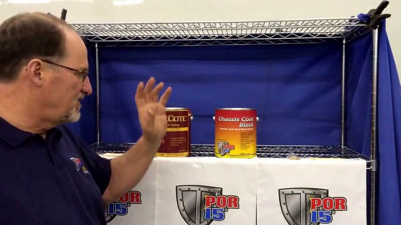 POR15 Canada Chassis Coat & Black Topcoat Paint - YouTube