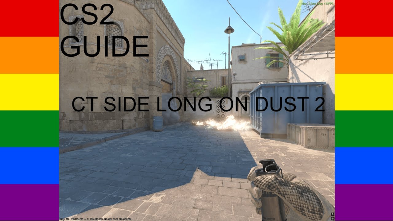 CS2 guide #1 - dust 2 long, CT side - YouTube