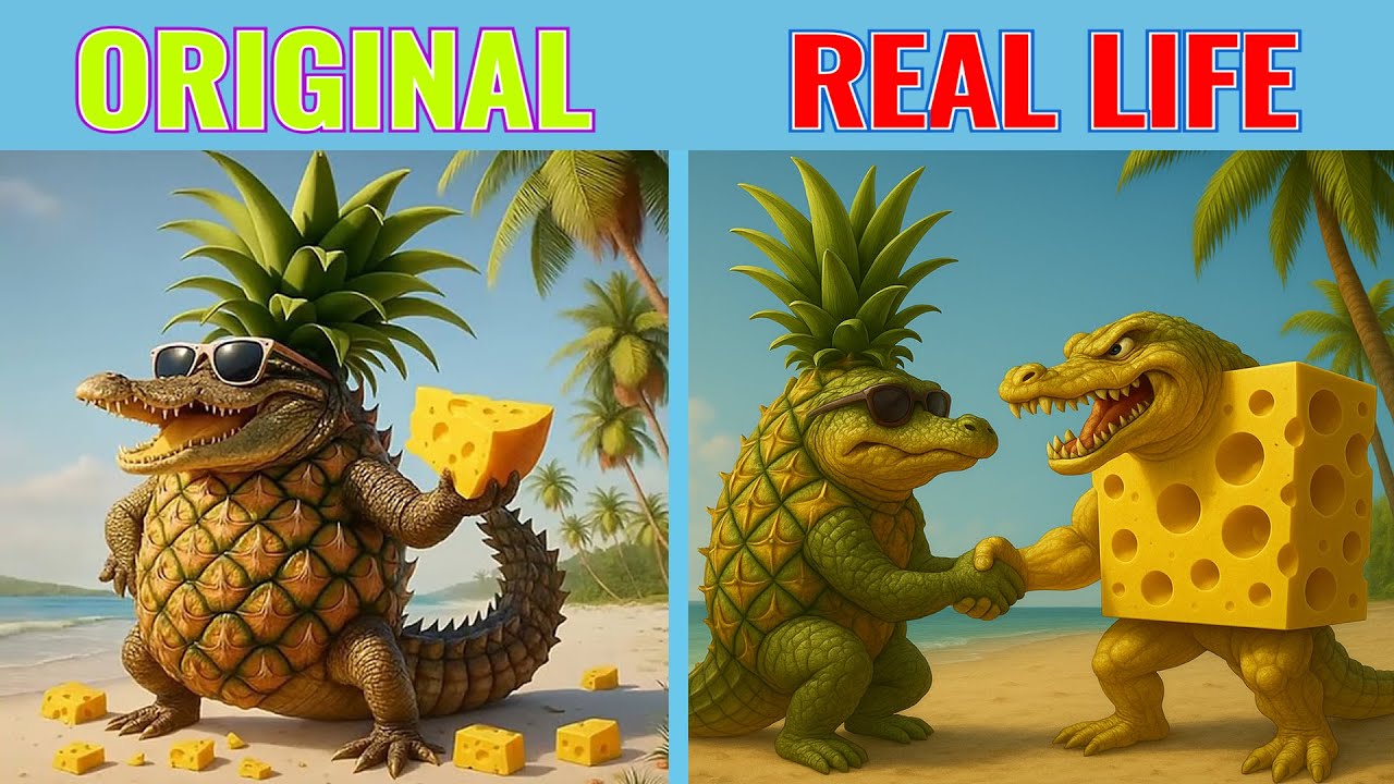 Brainrot memes when they eat each other 🍴 | Brainrot Original vs Real ...