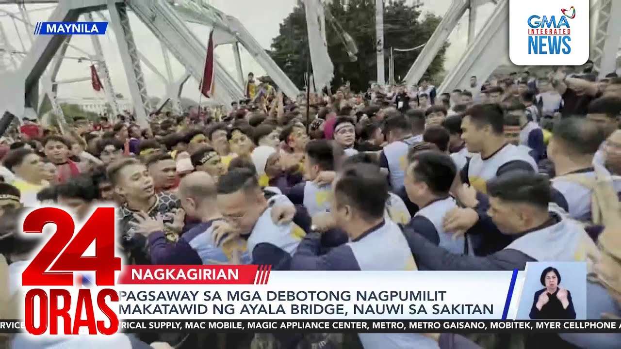 Pagsaway sa mga debotong nagpumilit makatawid ng Ayala Bridge, nauwi sa ...