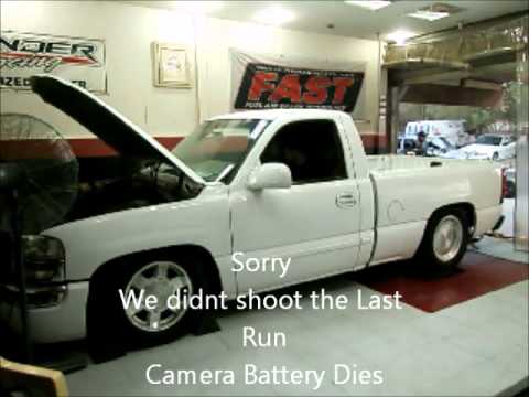 GMC Sierra Swapped With 6.0 engine headers only - YouTube