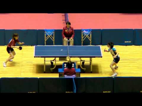 Japan Table Tennis WS;Yu Amano vs Misaki Nakajima 2013.1.18
