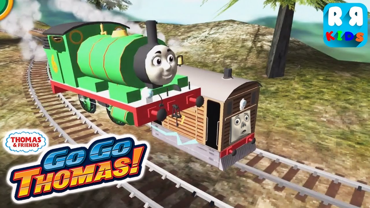 Thomas & Friends: Go Go Thomas! - Toby Vs James | Percy The Jumping ...