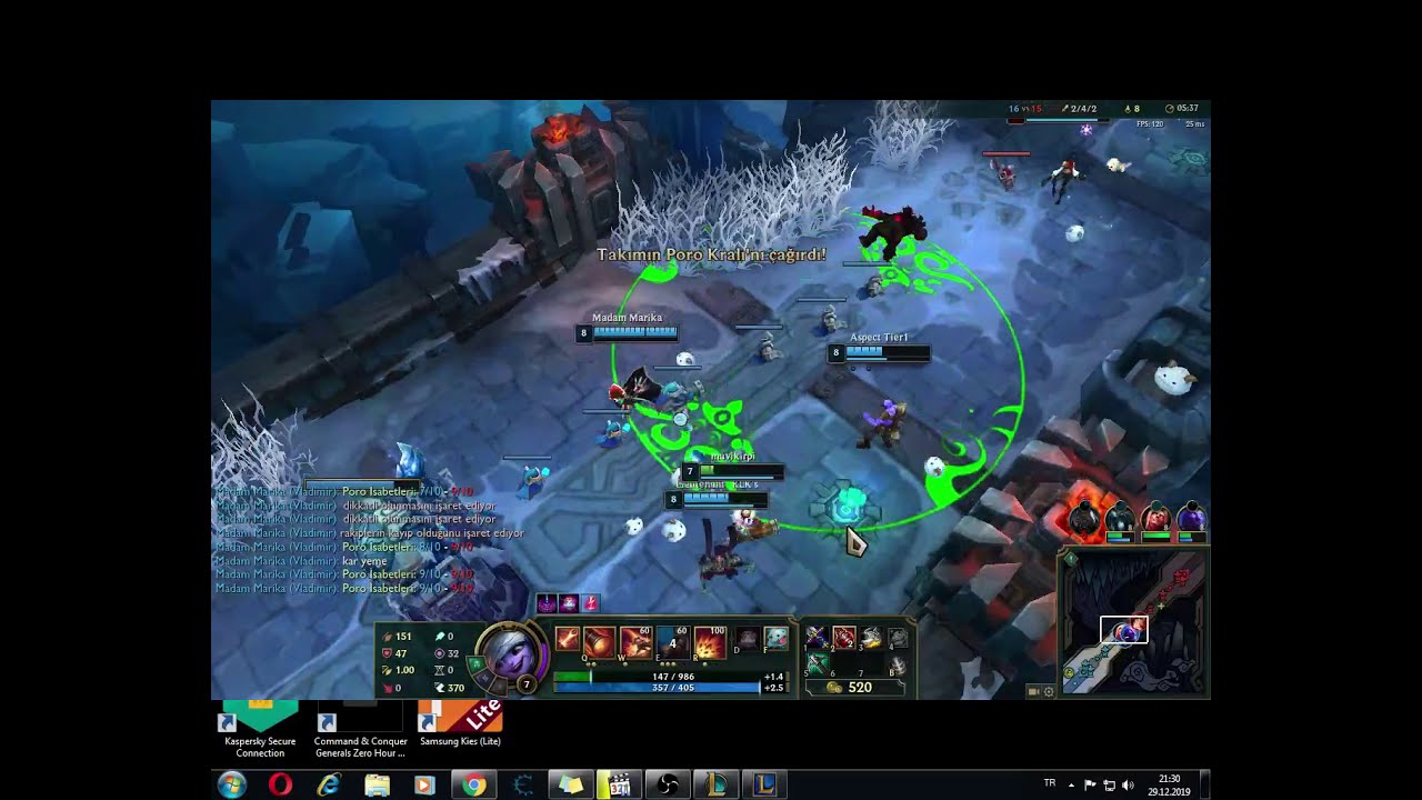 LOL(LEAGUE OF LEGENDS) PORO KRALI EFSANESİ İLK DENEME KOLSUZ İRELİA ...