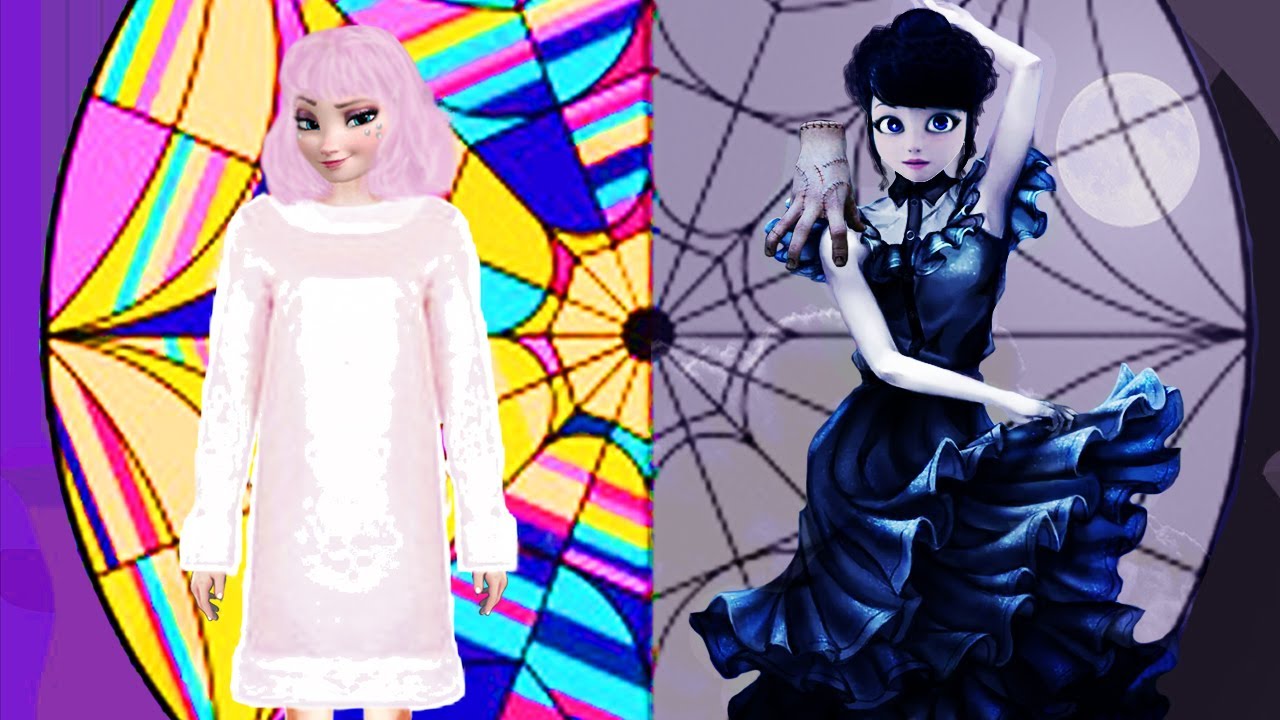 Disney Princesses in the Wednesday Dance Scene! Wednesday Addams x ...
