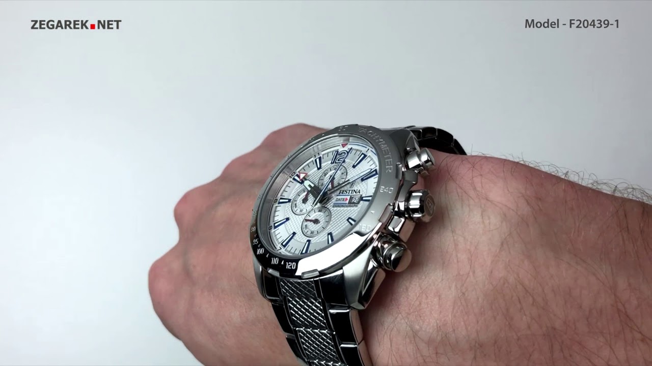Festina Chronograf F20439-1 - Zegarek.net - YouTube