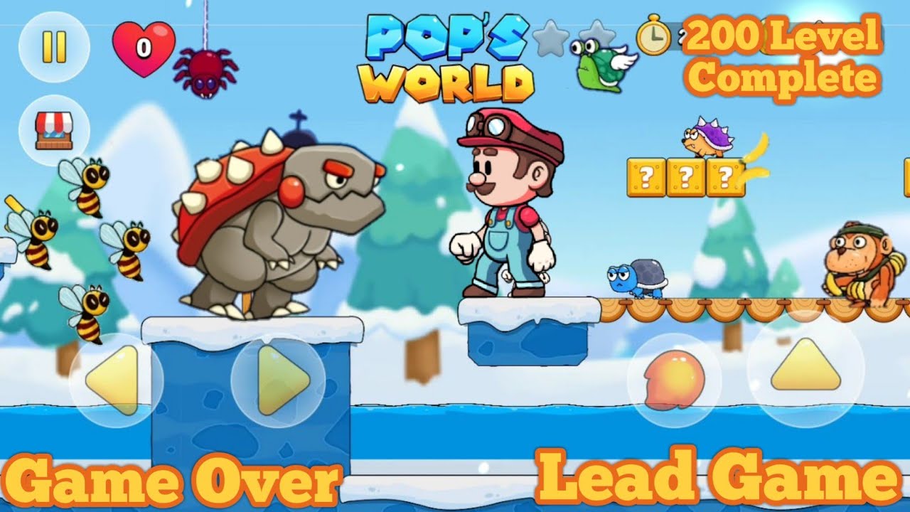Pop's world - running game Over | Level 200 Complete | #gaming #games # ...
