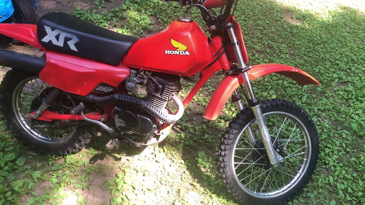 1983 Honda XR80 - YouTube