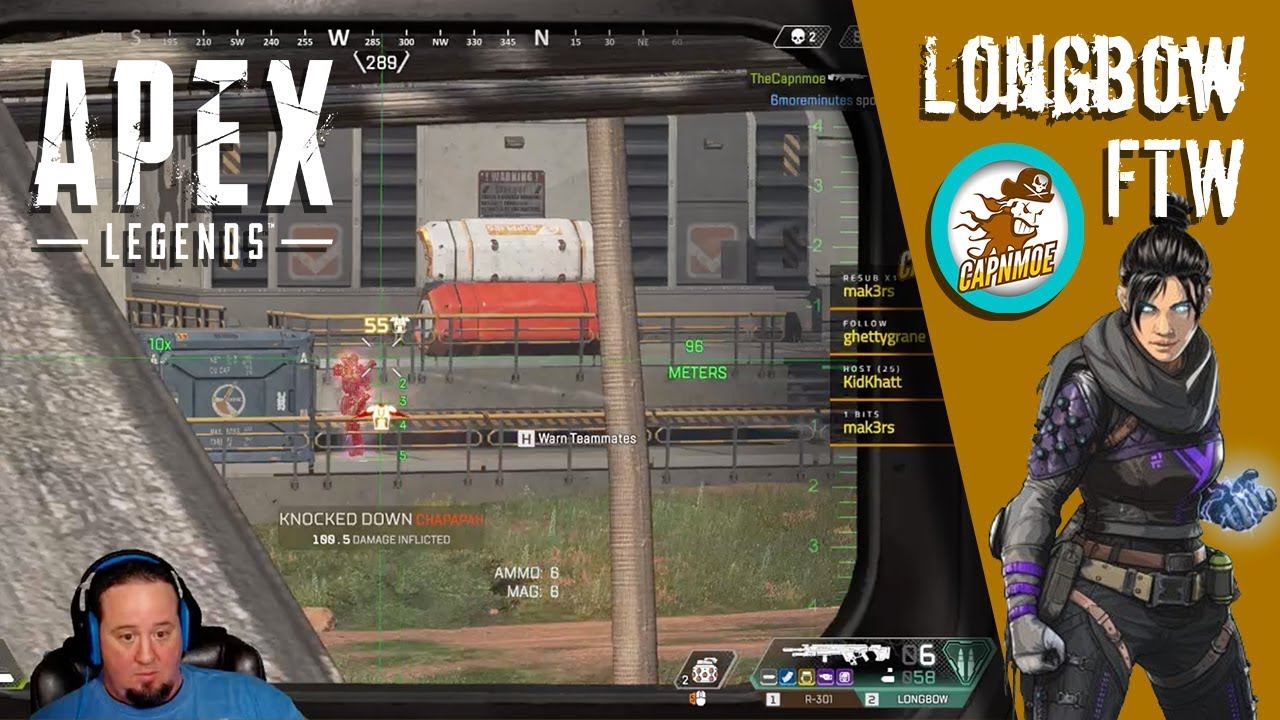 Apex Legends: Longbow + 4x 10x Digital Sniper Threat - YouTube