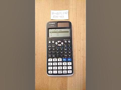 Probability from a Binomial Distribution using a Casio FX-991EX Classwiz Calculator. - YouTube