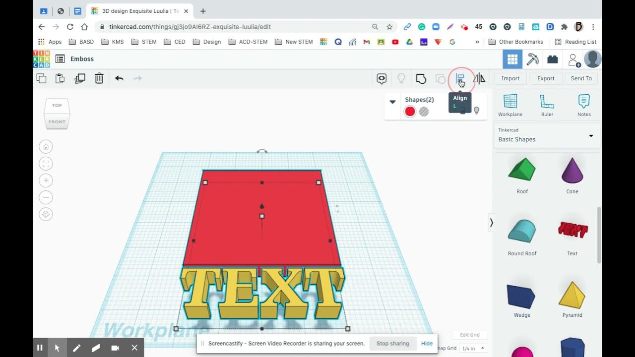 How to Emboss and Shell objects - Tinkercad Tutorials - YouTube