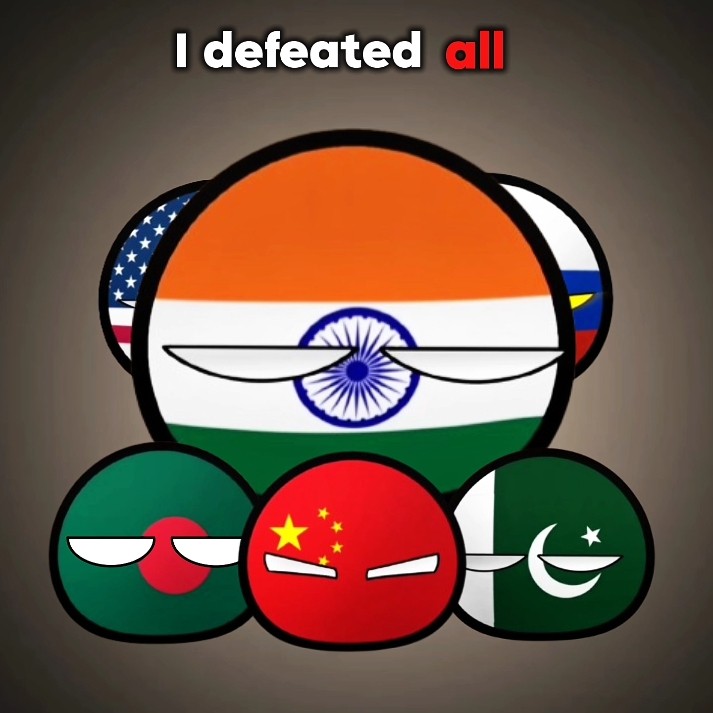 India defeated all 🔥#trending #india #edit #shorts #countryballs - YouTube