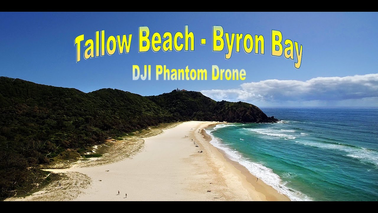 Flying Over Beautiful Tallow Beach - Byron Bay, NSW Australia - YouTube