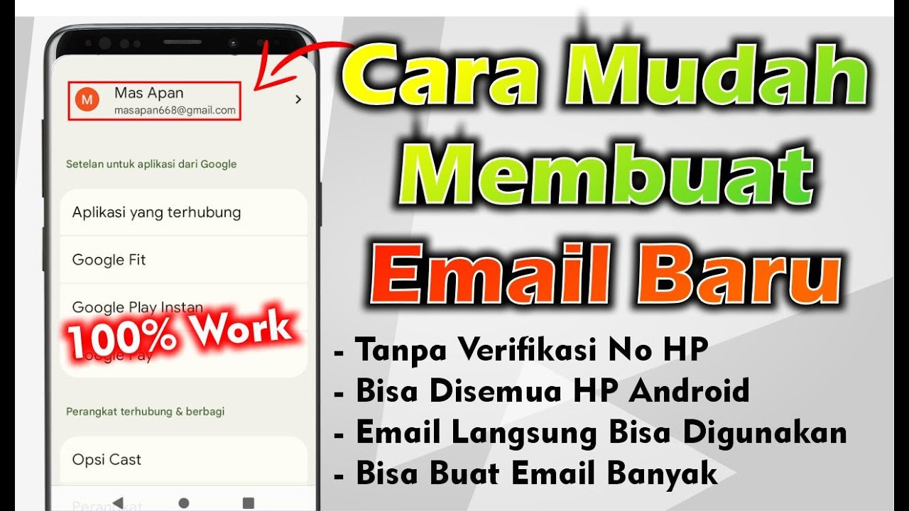 Cara Mudah Buat Email Baru - YouTube