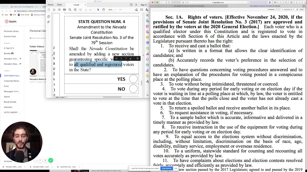 Nevada's 2020 Ballot Question #4 - YouTube