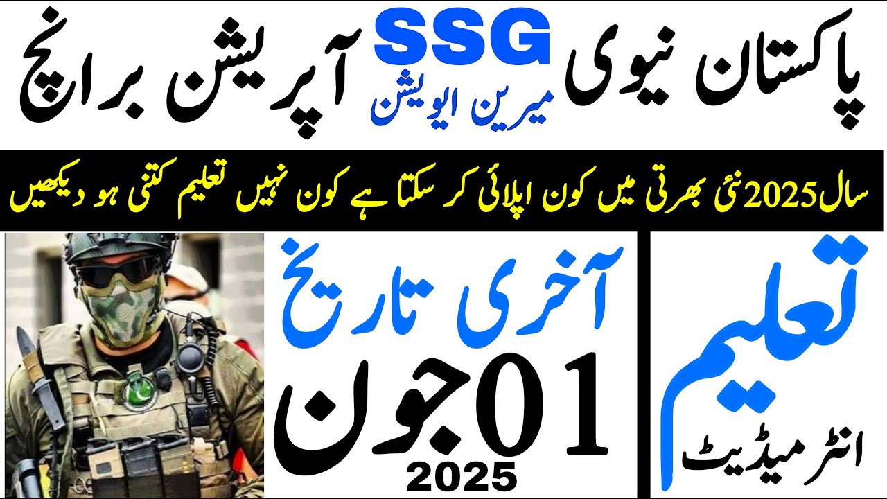 Pakistan Navy Ssg Marine Aviation Branch Latest Jobs 2025 | Pak Navy ...