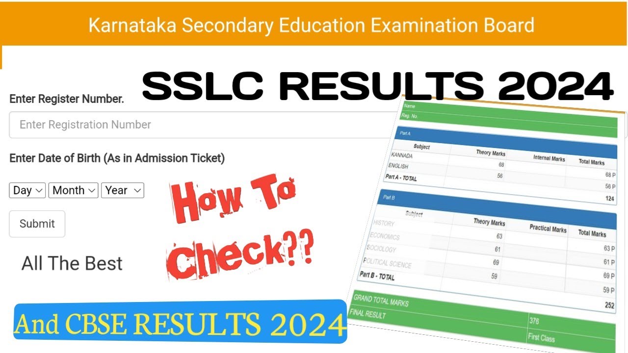 KARNATAKA SSLC RESULTS 2024 | HOW TO CHECK SSLC RESULTS?? CBSE RESULTS ...