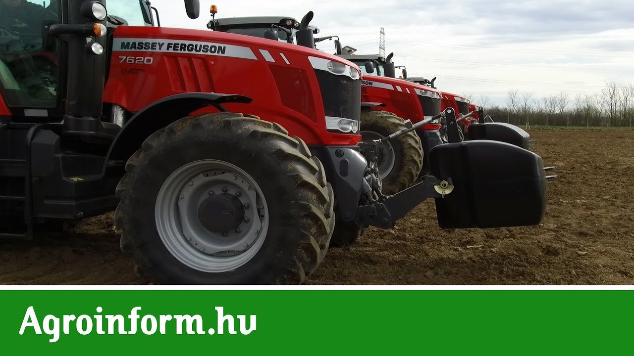 Így dolgozik együtt a piros és a kék! – 5 traktor 1 táblában! - YouTube