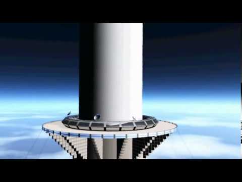 02; SpaceShaft mooring hub fly around close by view - YouTube