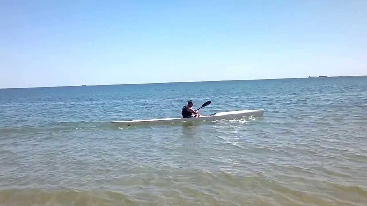 Surf ski kayak - YouTube