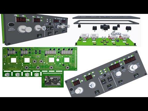 DIY Airbus A320 FCU PCB version - YouTube