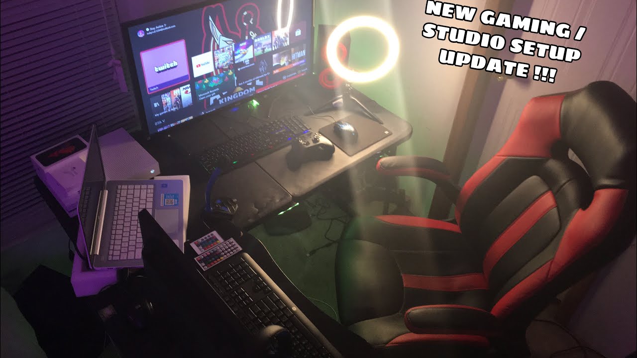 MY NEW UPDATED GAMING / STUDIO SETUP !!!!! - YouTube