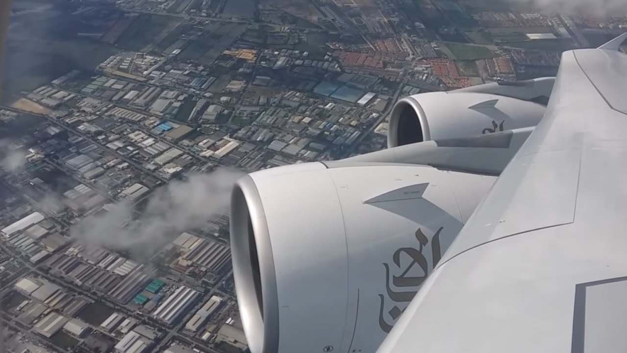 Emirates | EK377 | 2 Class A380 | Bangkok - Dubai | Full Flight HD ...