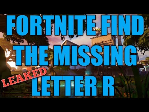 Fortnite finding letter R - YouTube