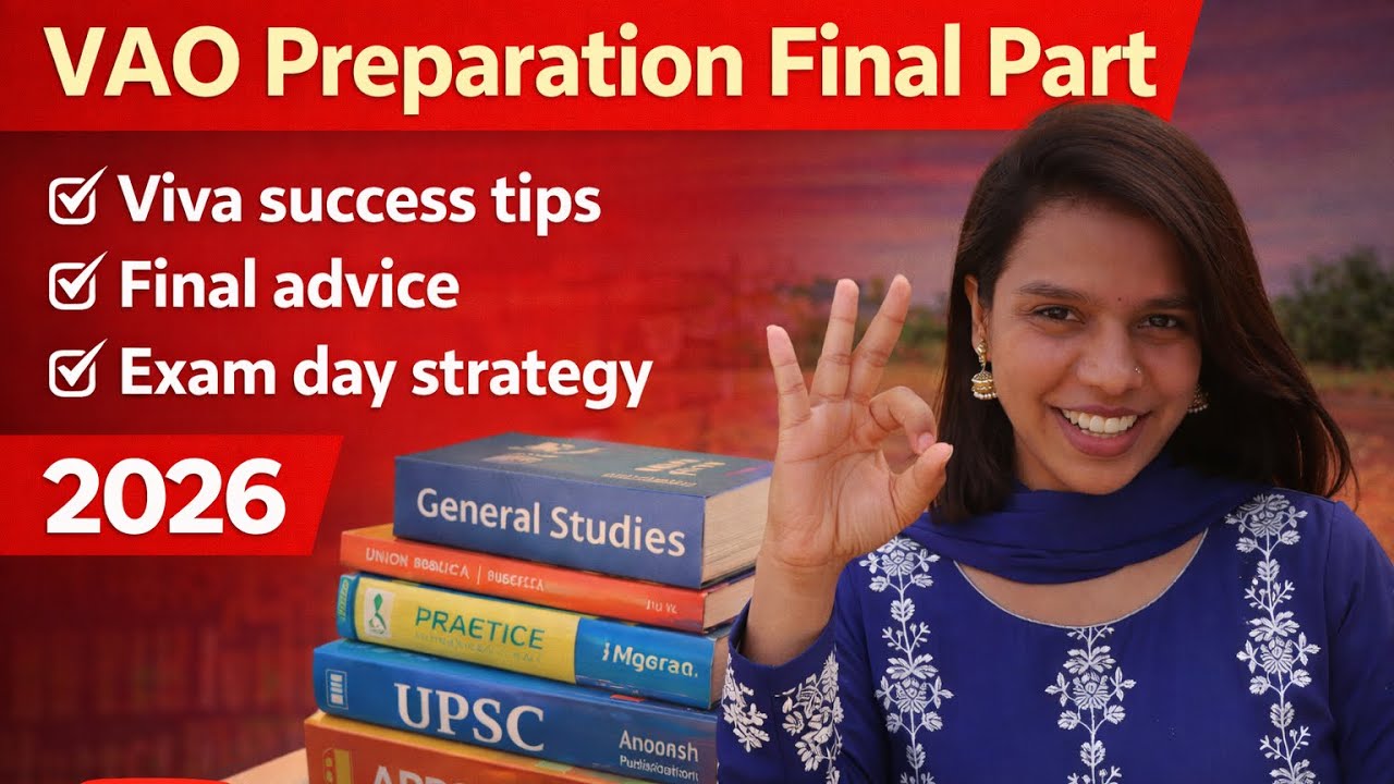 VAO Preparation final part | Complete Exam Strategy for 2026 Aspirants ...