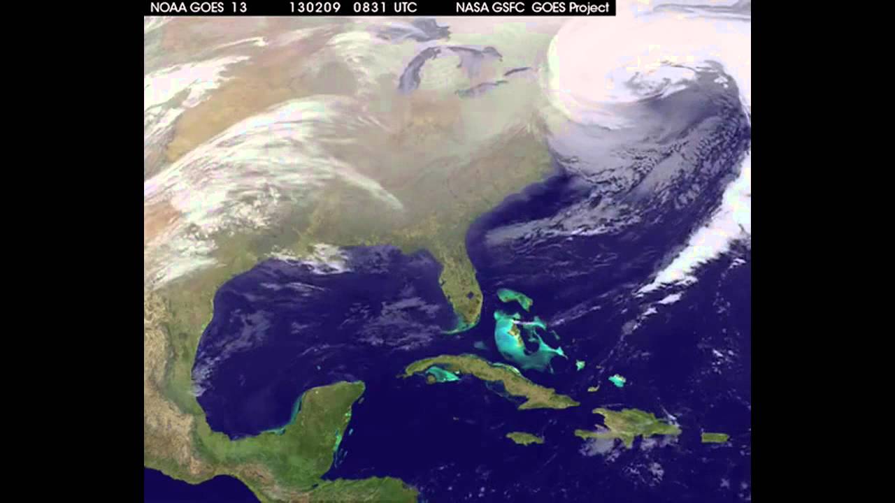 Historic Blizzard Seen From Space | Time-Lapse Video - YouTube