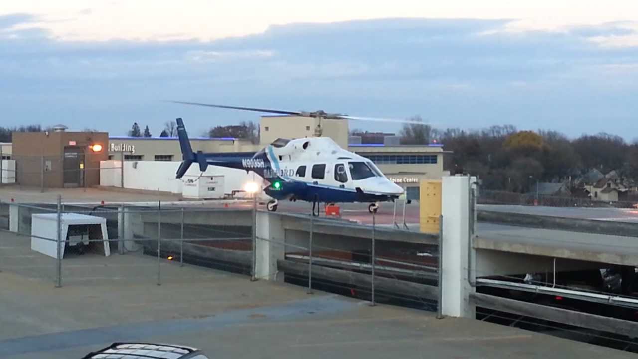 Sanford Health Trauma 1 Helicoper Take Off - YouTube