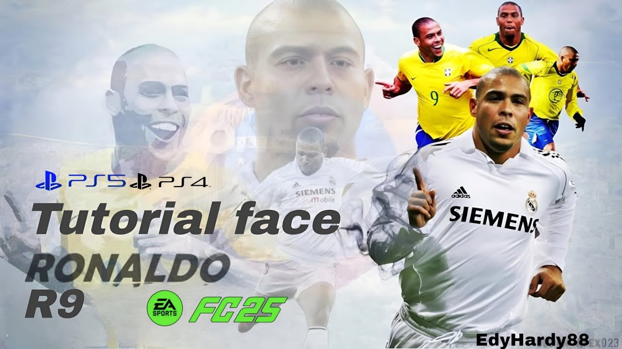 Tutorial face Ronaldo Fenomeno eafc25 #r9 - YouTube