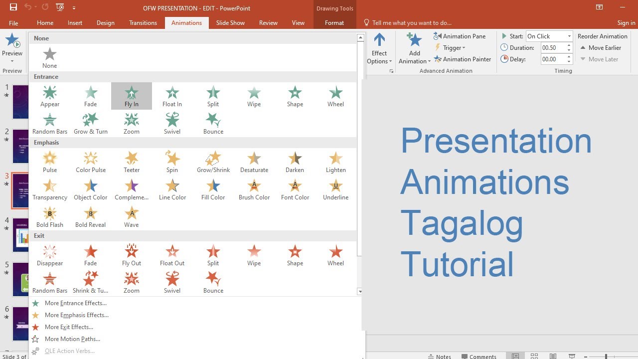 How to add Animation in PowerPoint Tagalog Tutorial | PowerPoint ...