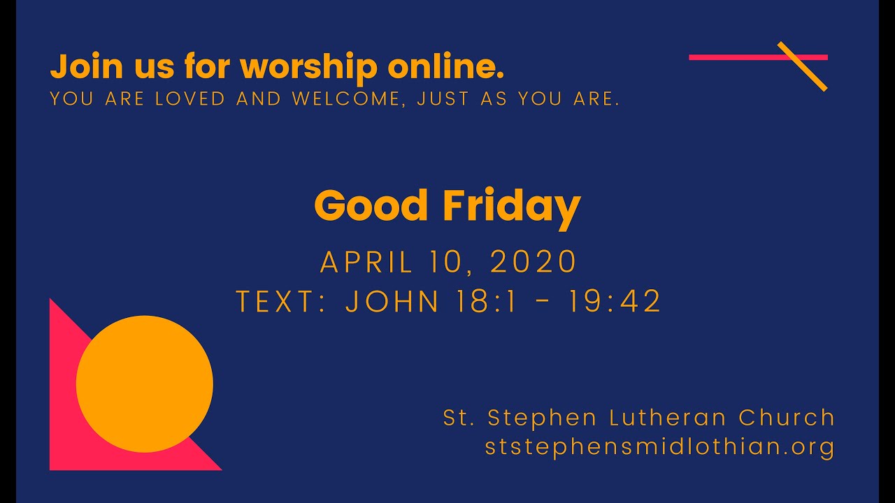Good Friday | April 10, 2020 - YouTube