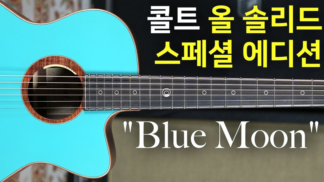 콜트 스페셜 에디션! "Blue Moon" 올 솔리드 어쿠스틱 기타 사운드 샘플 Cort Special Edition - YouTube