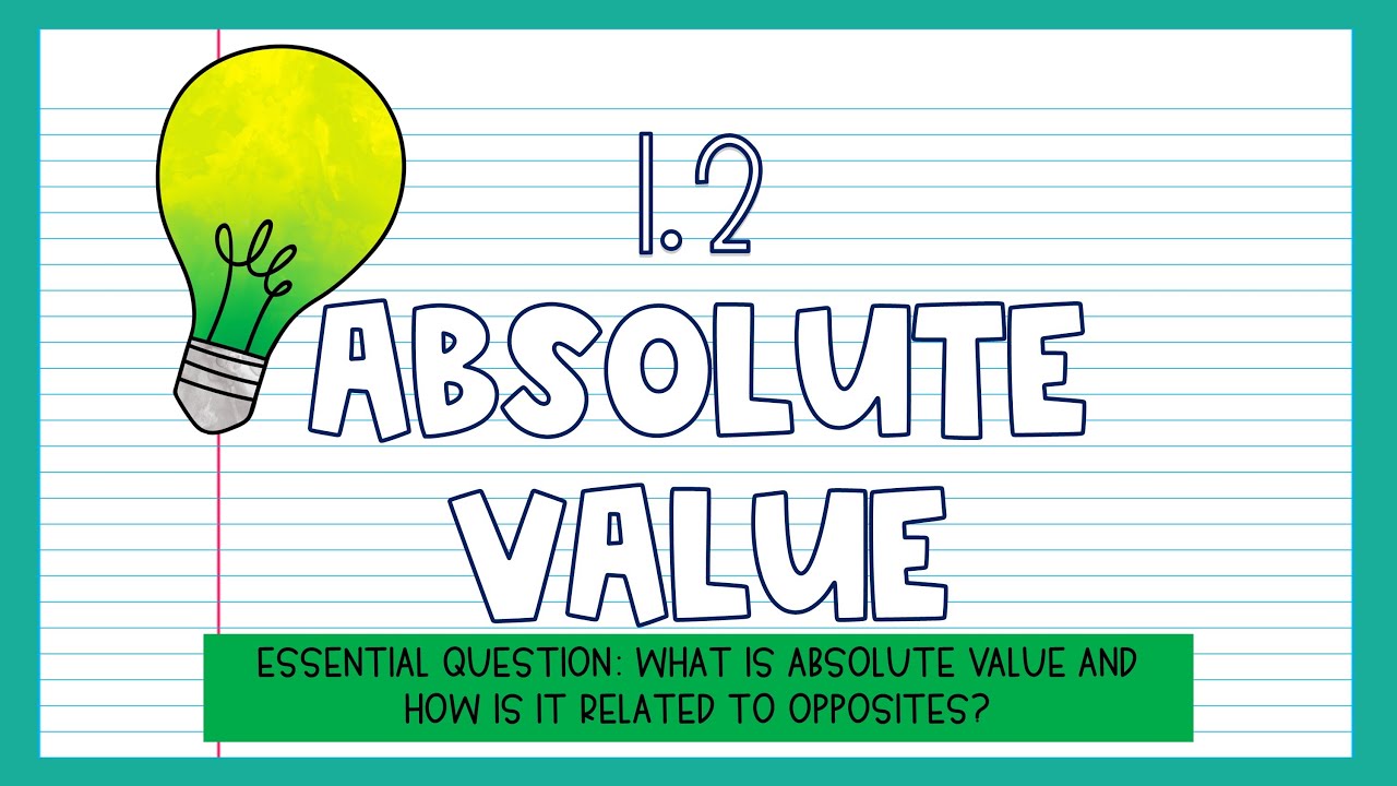 6th Grade Accelerated Math | 1.2 Absolute Value - YouTube