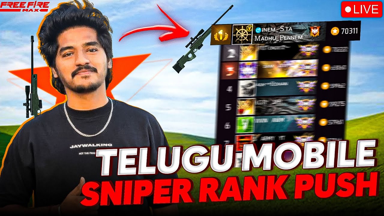 New Solara Map Free Fire Rank Push Live in Telugu #mobilesniper - YouTube
