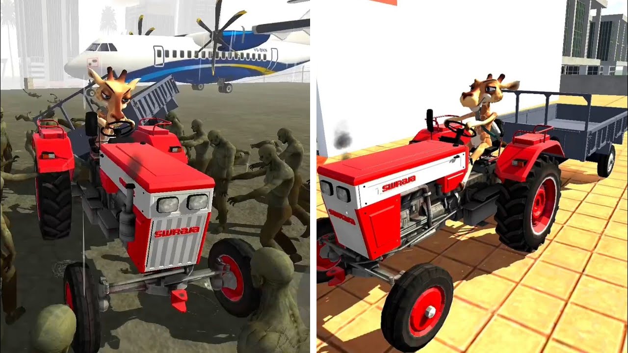 NEW TRACTOR VS ZOMBIES IN INDIAN BIKE DRIVE GAME - YouTube