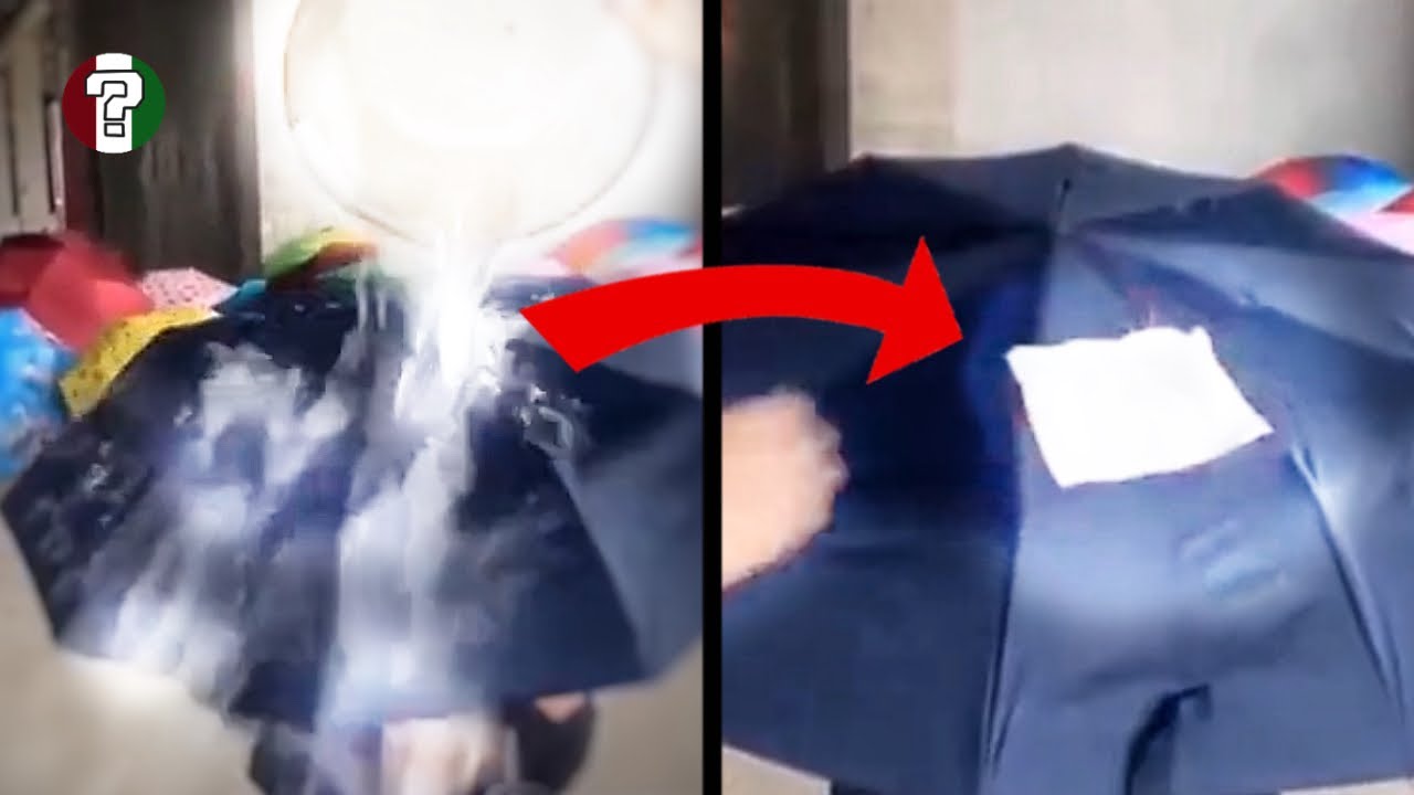 Umbrellas that Do Not Get Wet - YouTube