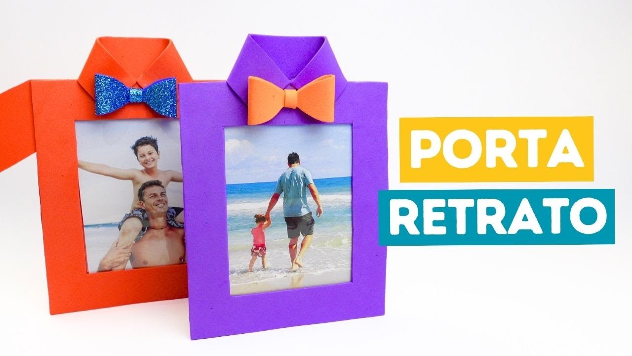 🖼️ Cómo hacer un porta retrato para el día del padre ¡Fácil! - YouTube