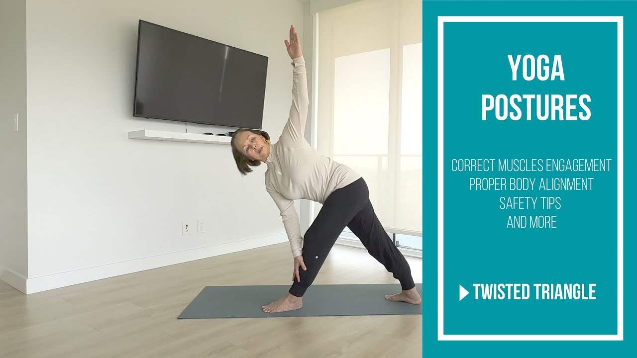 Yoga postures explained | Twisted Triangle - YouTube