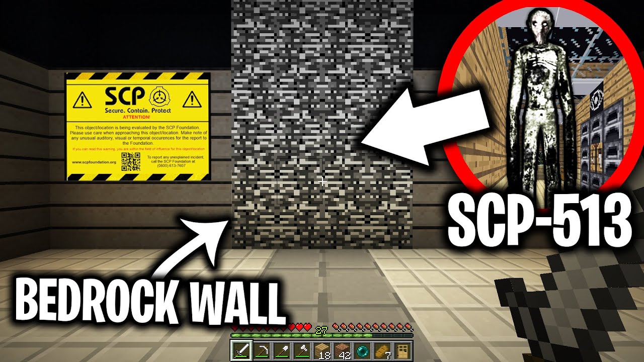 WE FOUND SCP-513 HIDING BEHIND BEDROCK in Minecraft.... (Scary ...