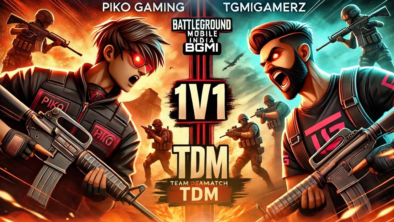 Epic 1v1 TDM Showdown! Piko Gaming vs TGMIGAMERZ | Battlegrounds Mobile India BGMI @TGMIISLIVE ...