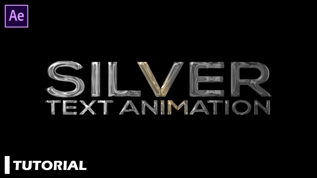 After Effects Tutorial | Silver Text Title Animation in After Effects ...
