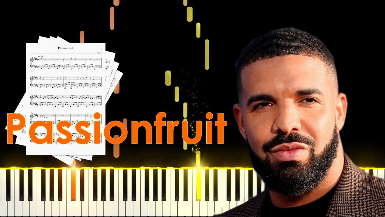 Passionfruit - Drake - Piano Tutorial with sheets - YouTube