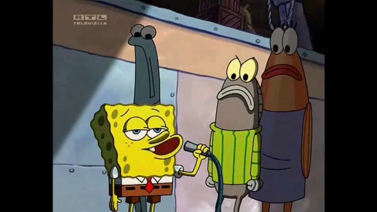 Spongebob (Spužvabob Skockani) Striped Sweater (Croatian|Hrvatski ...