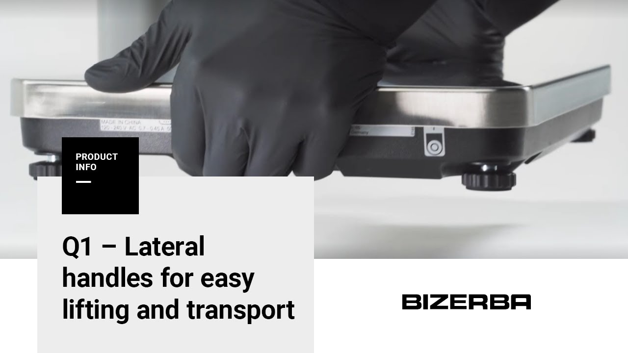 Bizerba How-To – Convenient to carry with recessed handles - YouTube